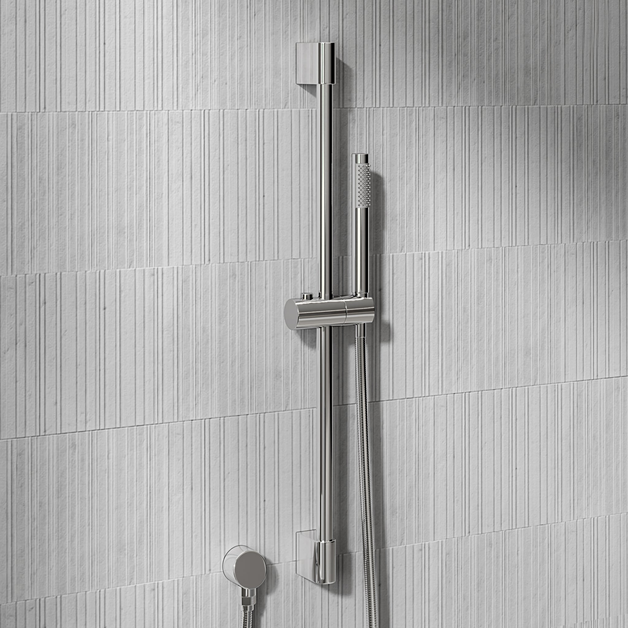 Nuvo Chrome Shower & Riser Kit