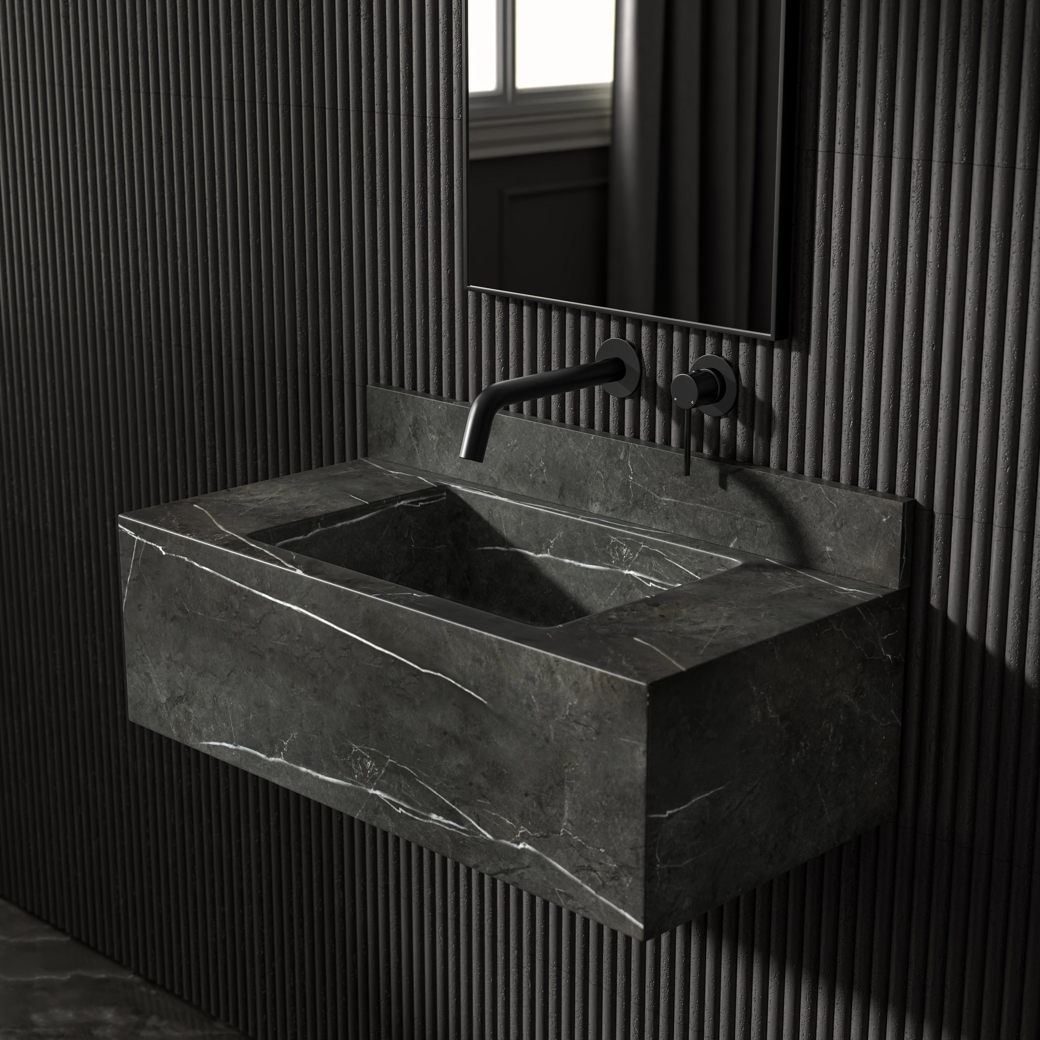 Pietra Grey Marble Upstand 700mm