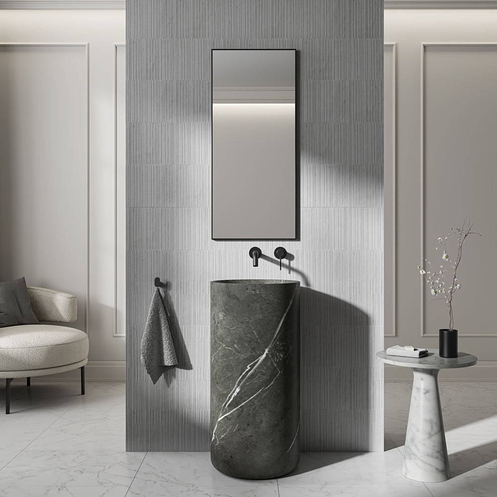 Adria Pietra Grey Marble Freestanding Basin 400mm