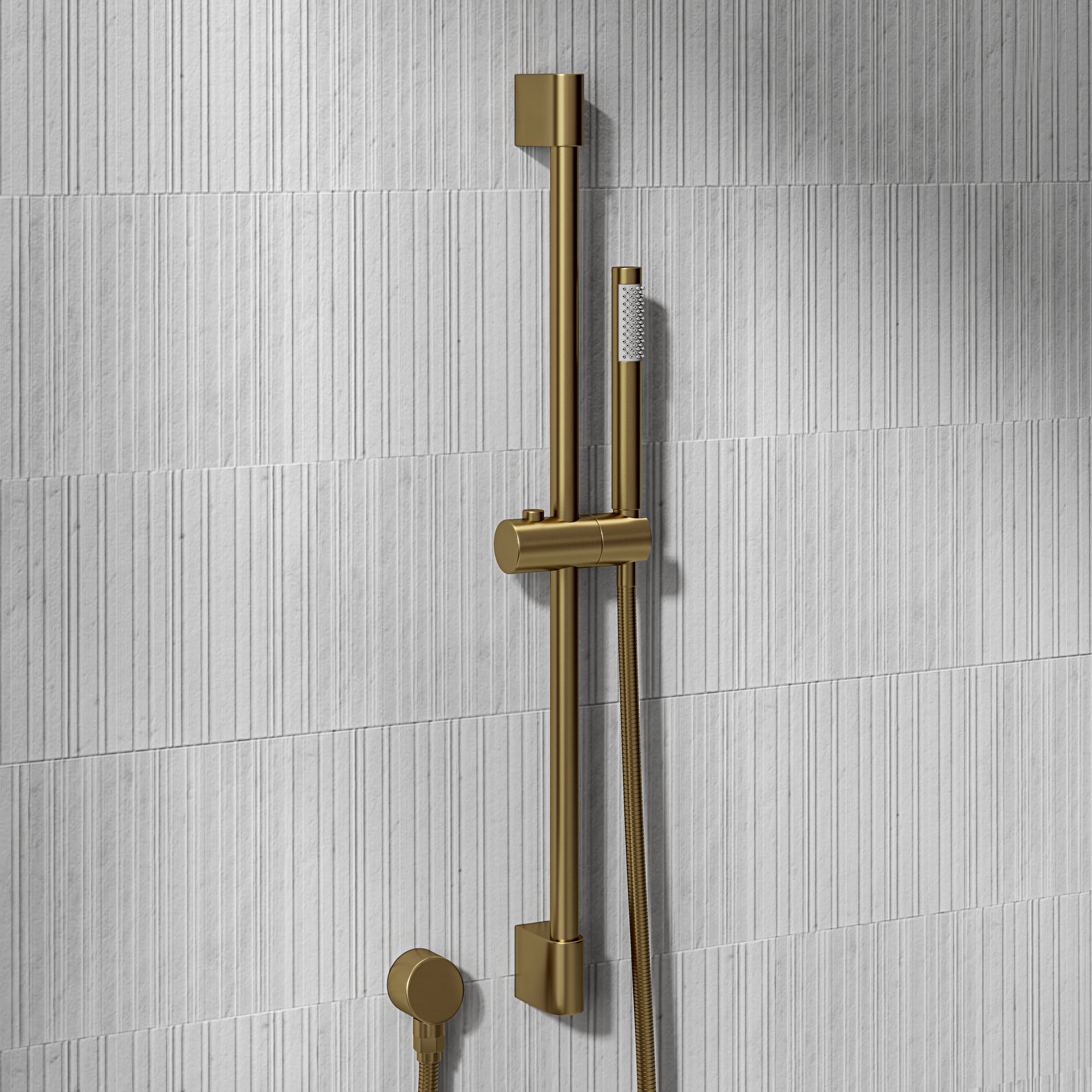 Nuvo Brushed Gold Shower & Riser Kit